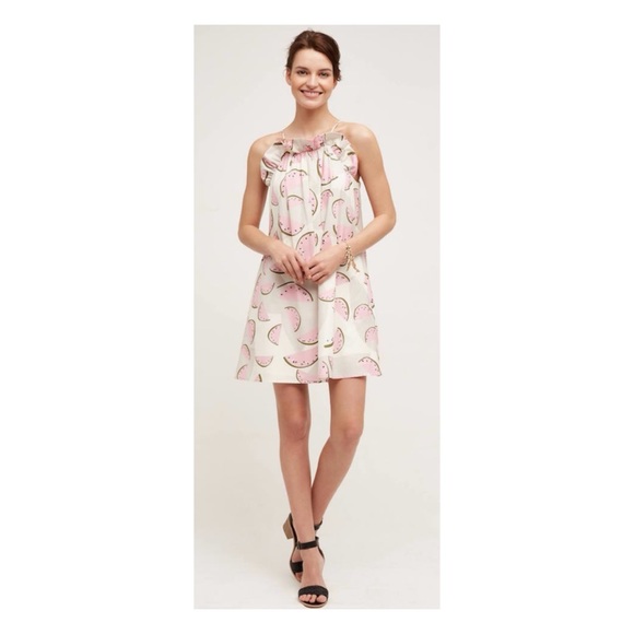 Corey Lynn Calter | Dresses | Nwot Anthropologie Corey Lynn Calter Watermelon Slice Mini Dress ...